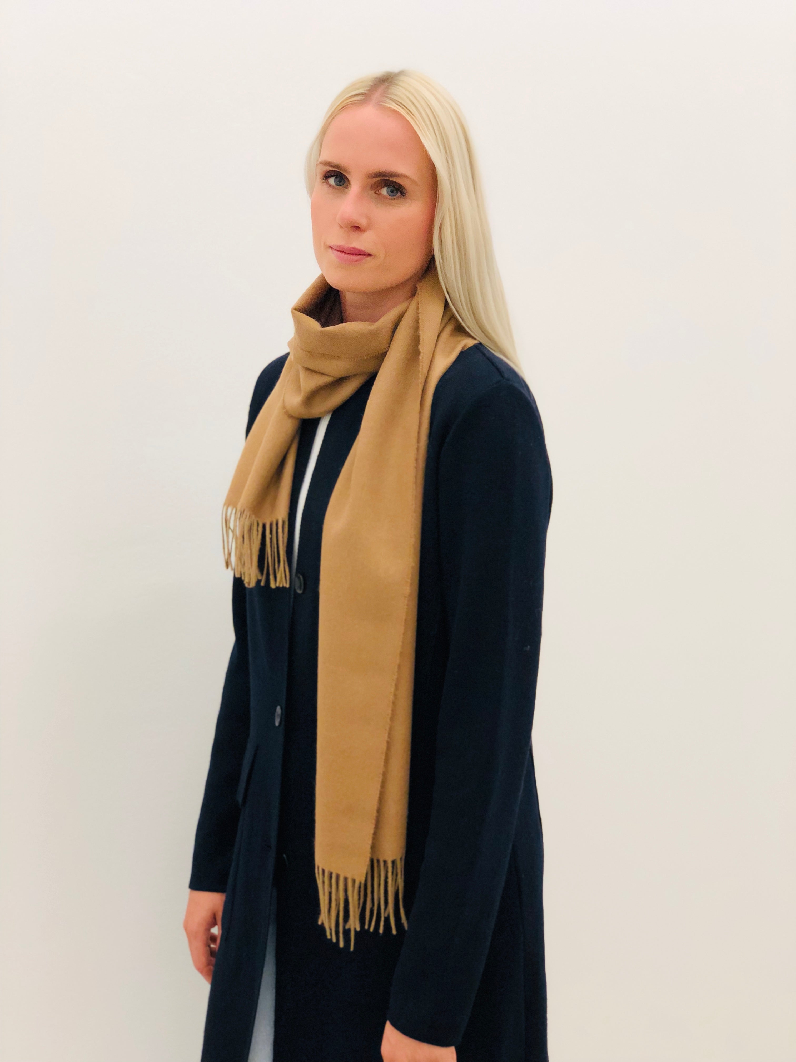 Scarf 100% Baby Alpaca Wool Camel – Alpaca Love